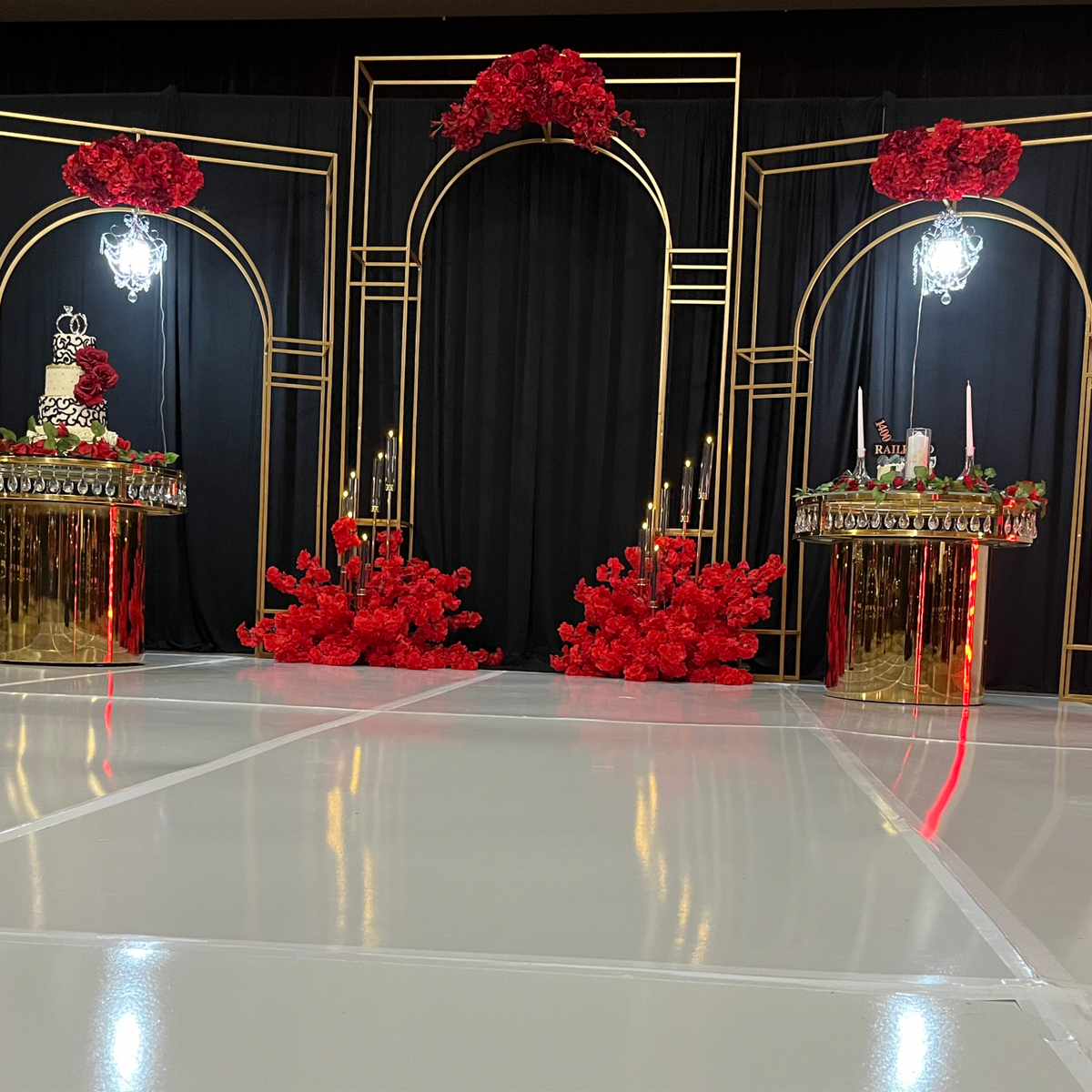 Gold Metal Arch Bundle $286 – Doucet's Designs & Events, LLC